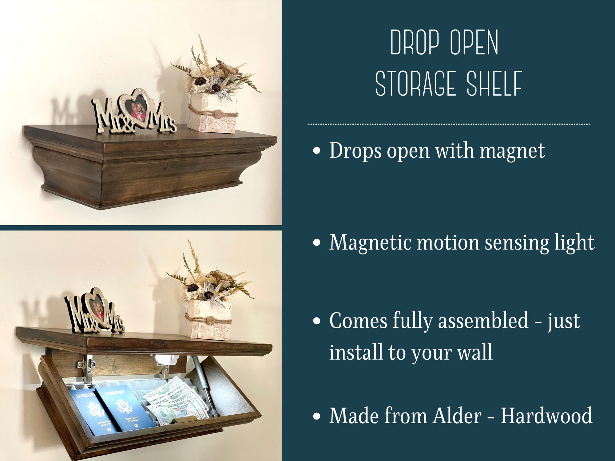 Hidden Shelf Safe Hidden Compartment Concealment Shelf Hidden Gun Shelf ...