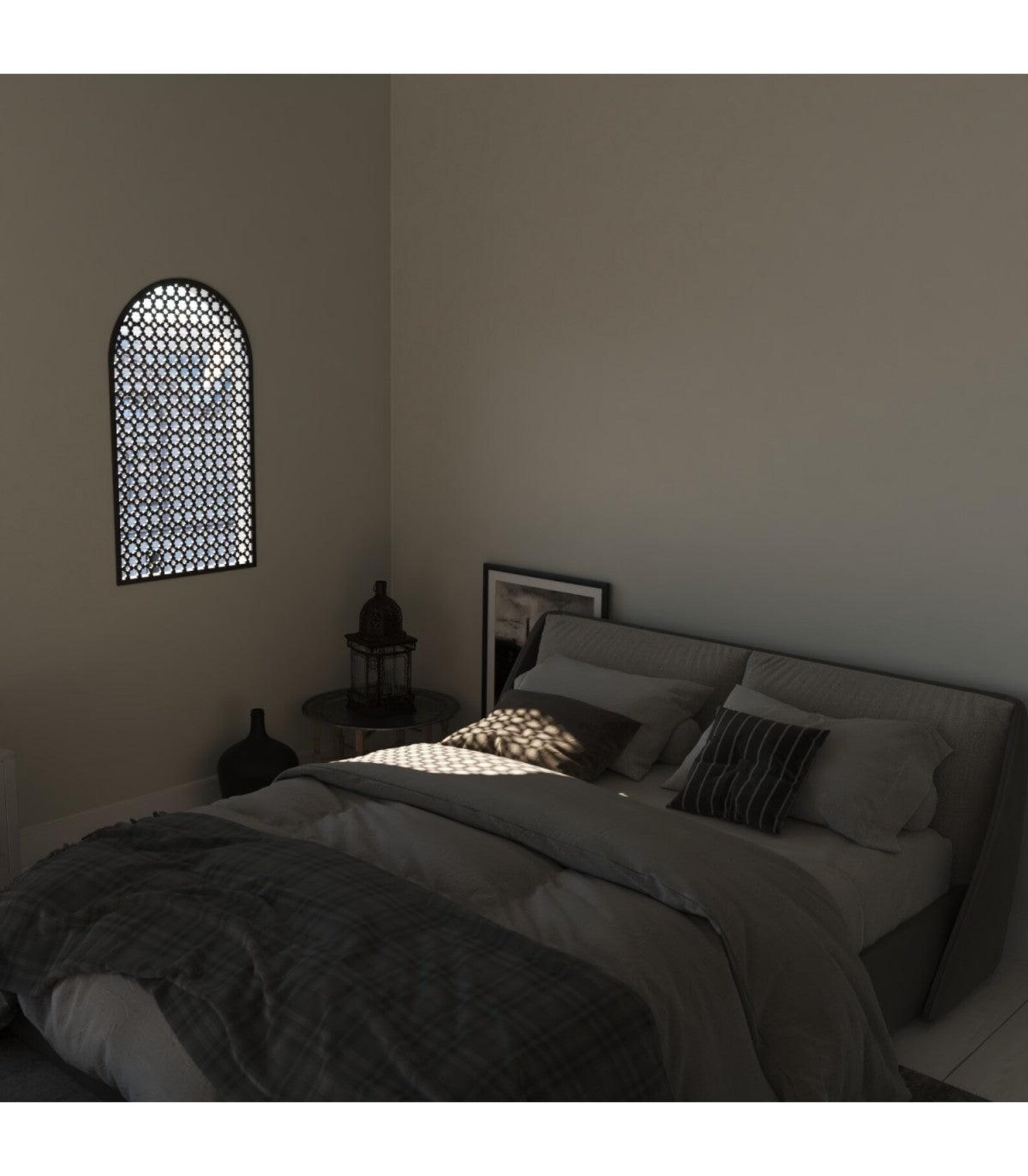 Arabic Lattice Window Model Naafila 60 X 34 Cm Elegance and Arabic ...