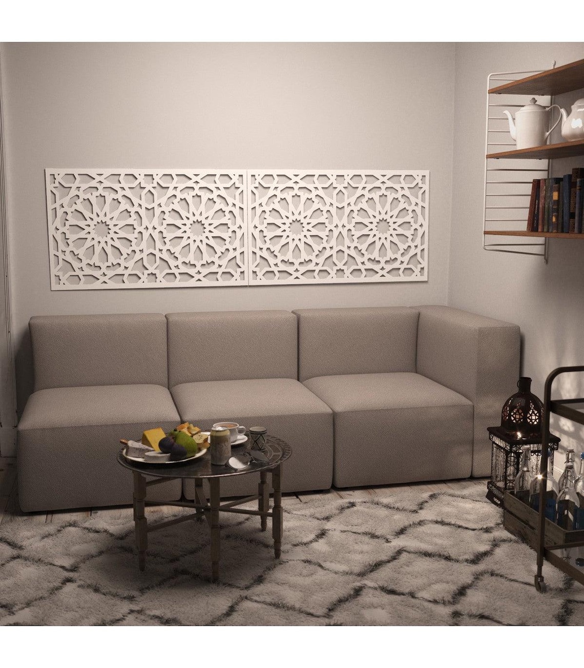 Alhambra Wooden Lattice Bed Headboard - Elegance and Andalusian Art - Etsy