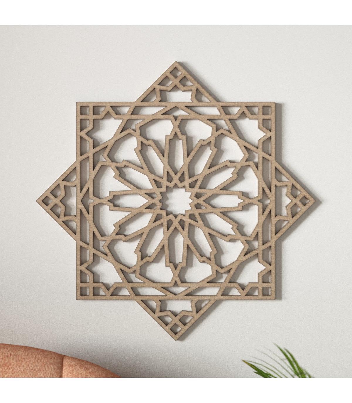 Wooden Painting With a Design Inspired by the Alhambra in Granada ...