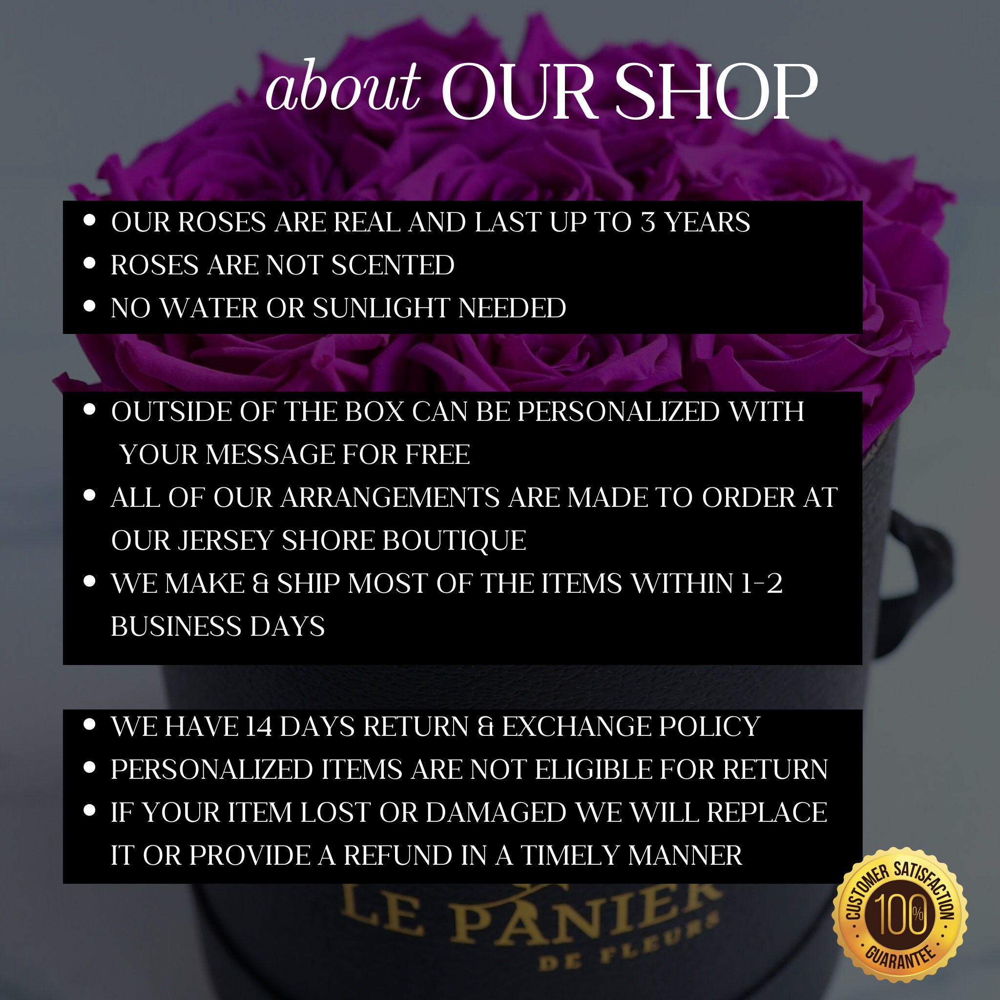 Preserved Roses in a Personalized Box, Birthday Flowers Rose Box ...