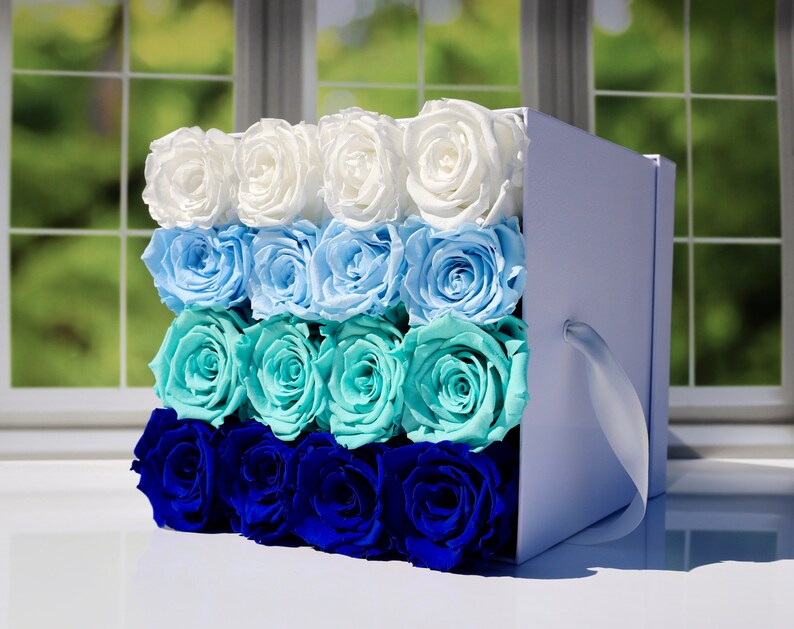 Preserved Roses in a Personalized Box, Birthday Flowers Rose Box ...
