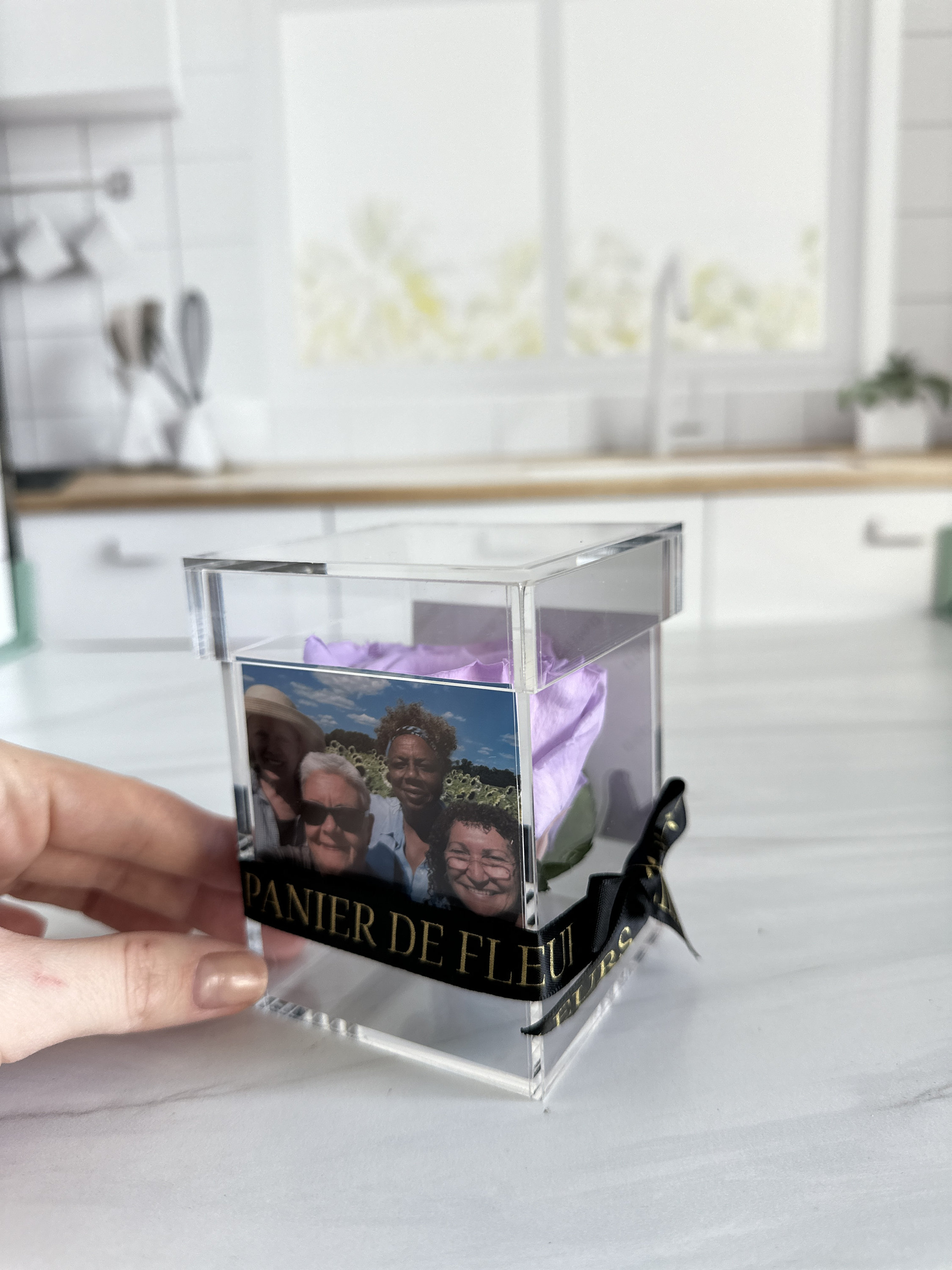 Friendship Single Rose Gift With Photos, Premium Real Preserved ...