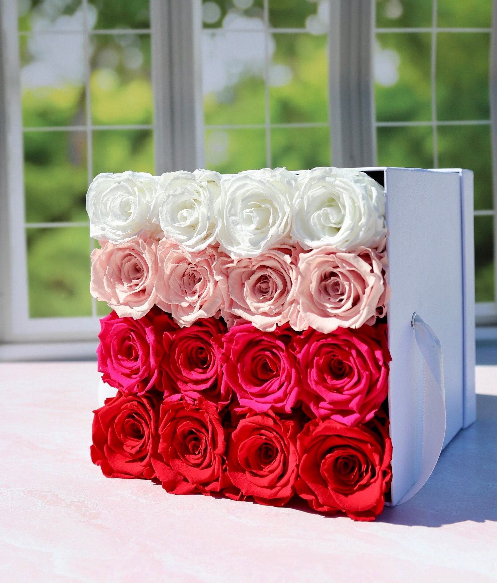 Preserved Roses in a Personalized Box, Birthday Flowers Rose Box ...