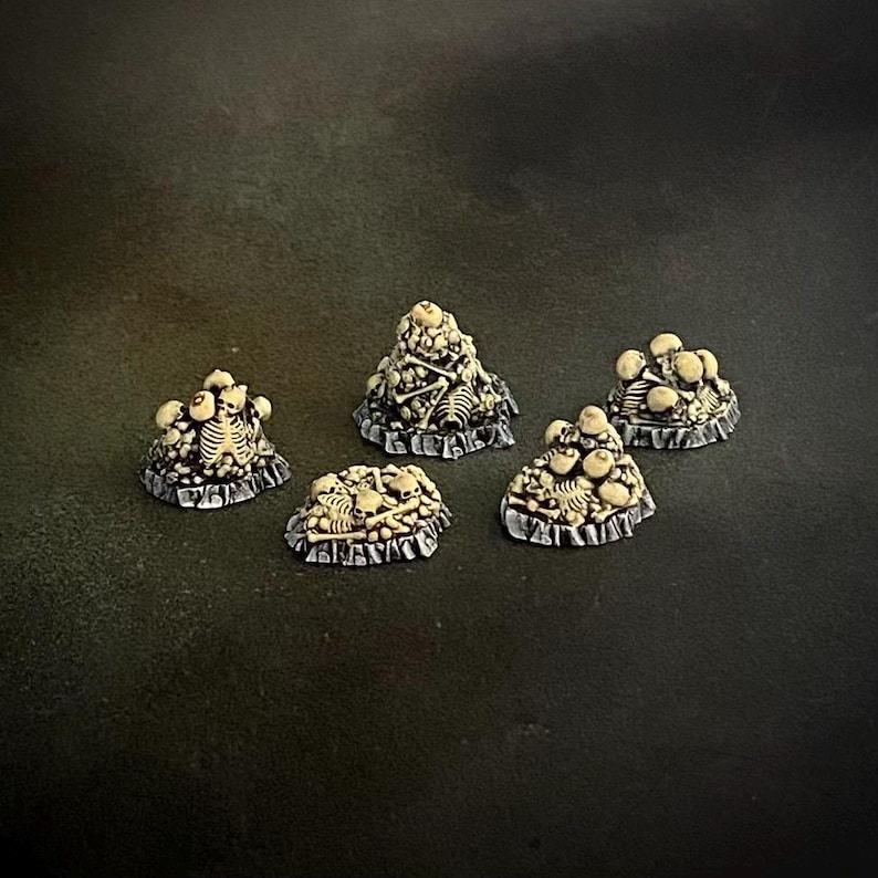 Hand Painted Bone Pile Scatter Terrain - Dnd Tabletop RPG - Etsy