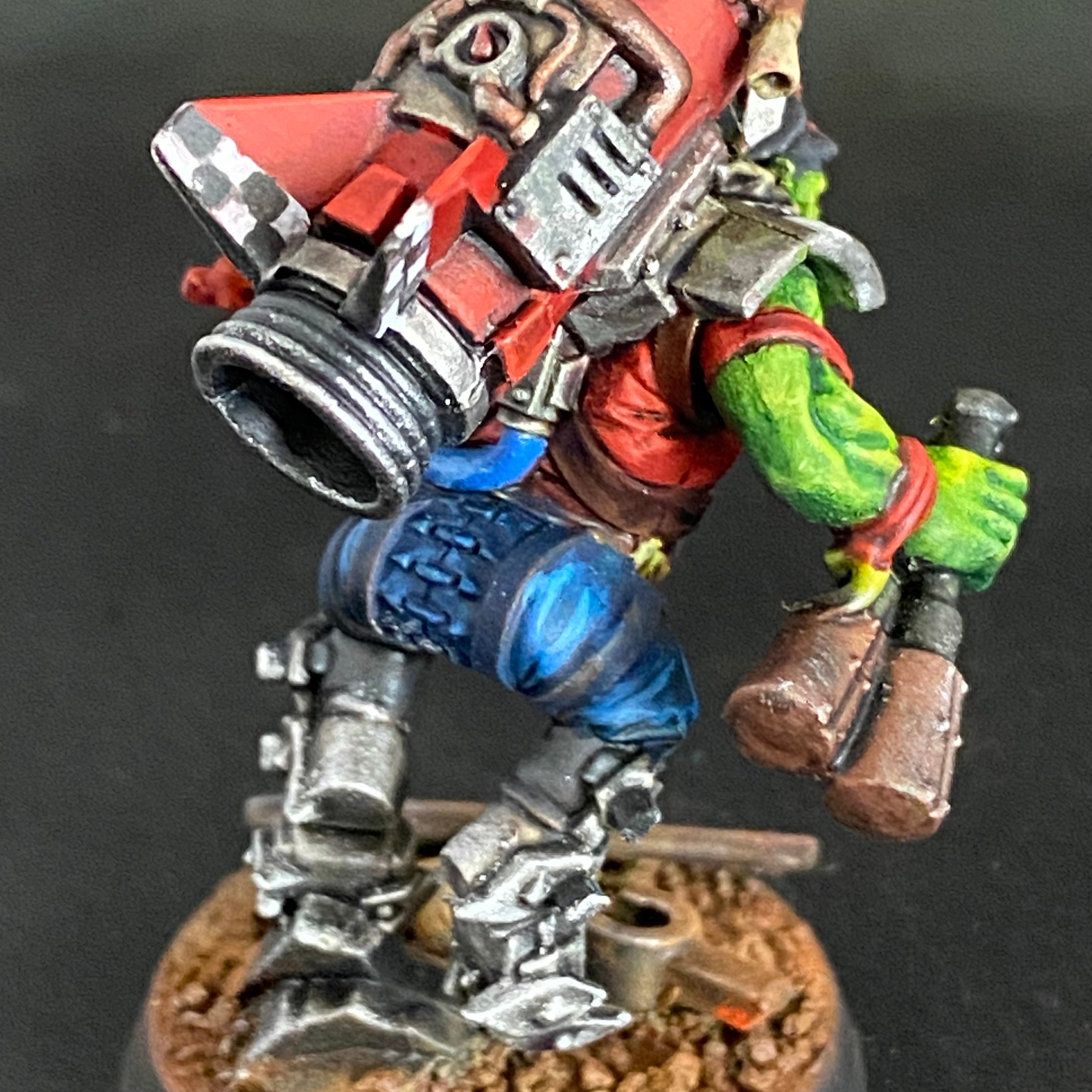 Painted Ork Stormboyz Squad Miniatures for Warhammer 40k, Kill Team, or ...
