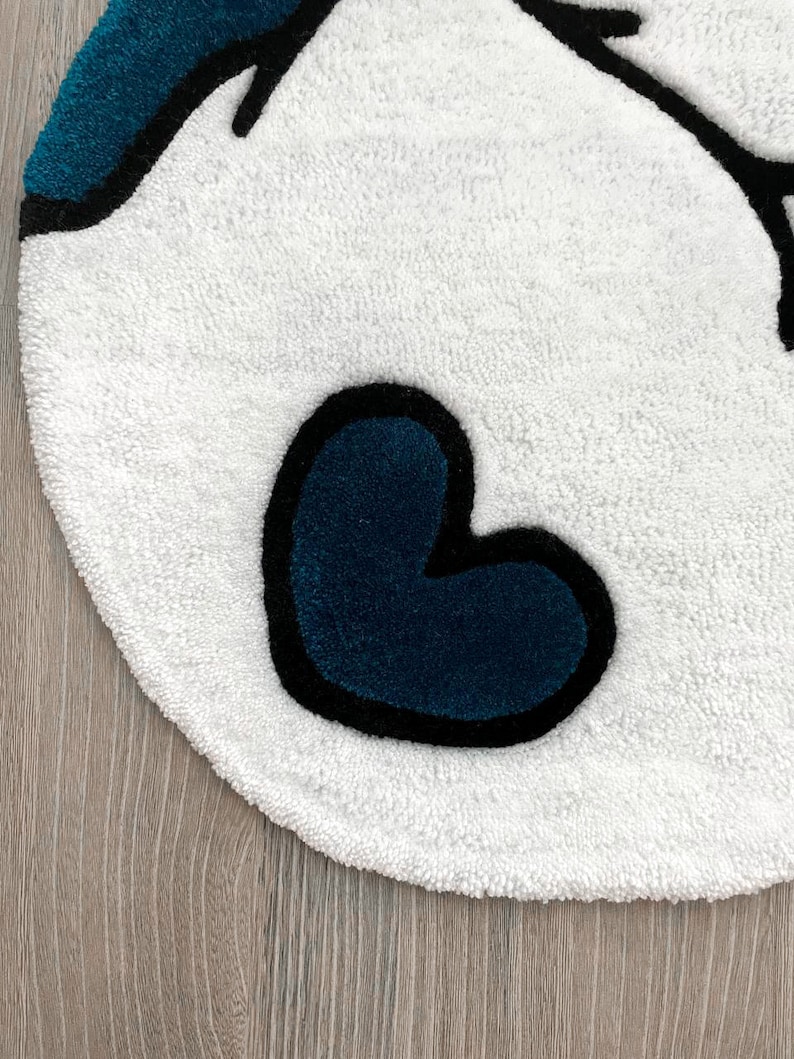 Sleeping Curled up Cat Tufted Rug Handmade Fluffy Carpet - Etsy