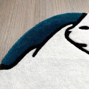 Sleeping Curled up Cat Tufted Rug Handmade Fluffy Carpet - Etsy