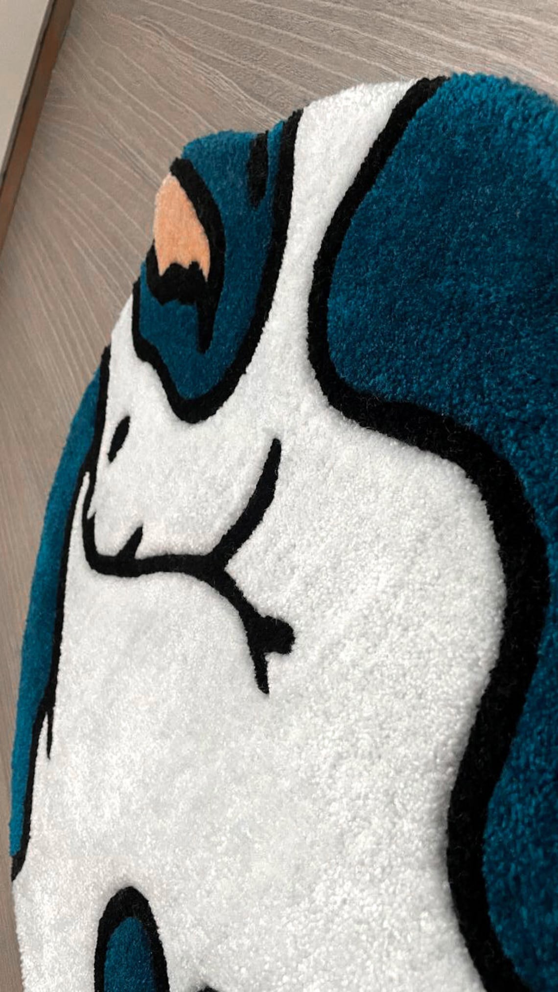 Sleeping Curled up Cat Tufted Rug Handmade Fluffy Carpet - Etsy