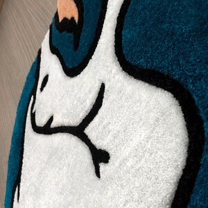 Sleeping Curled up Cat Tufted Rug Handmade Fluffy Carpet - Etsy