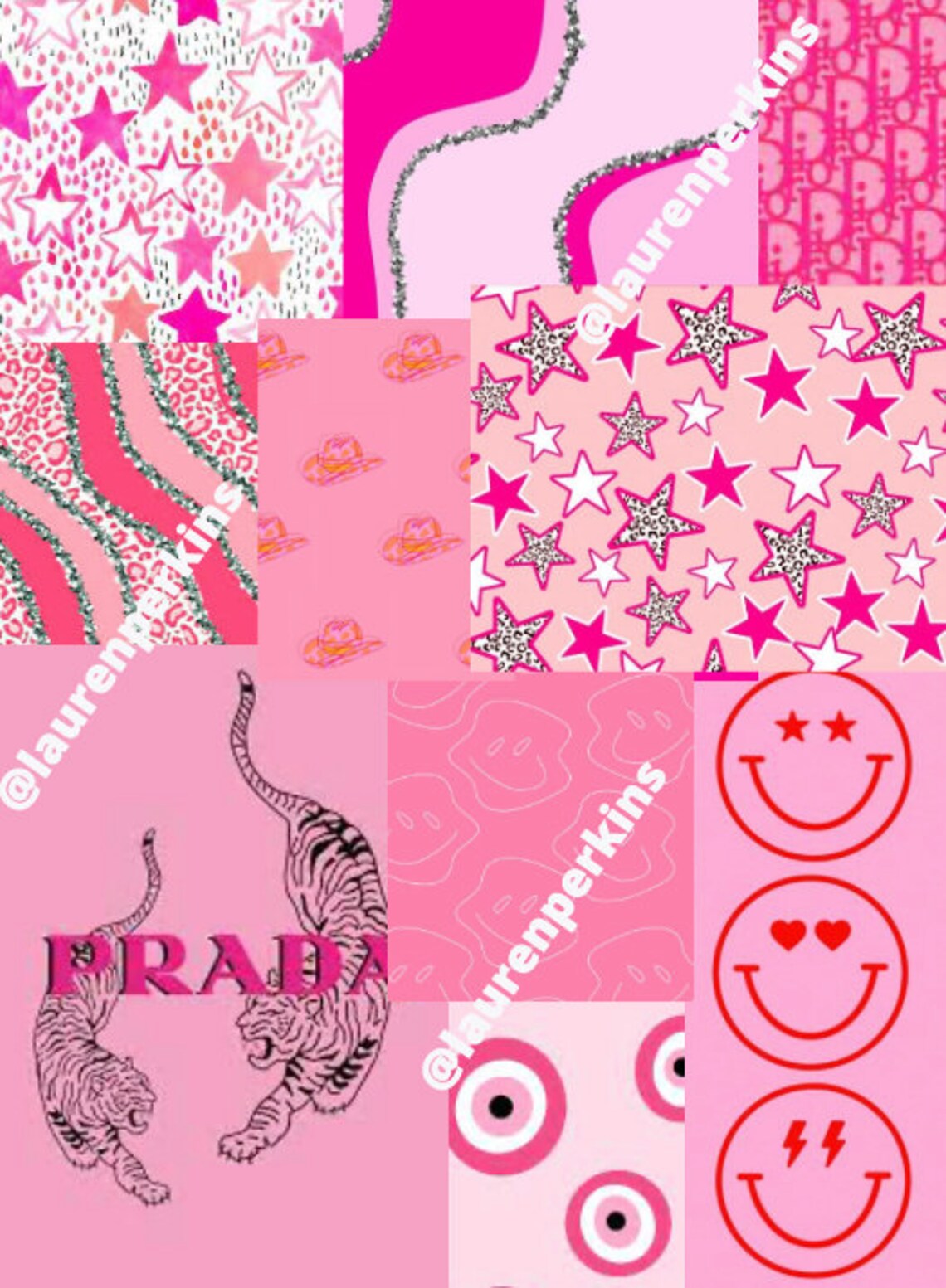 Preppy Pink College Print/poster - Etsy