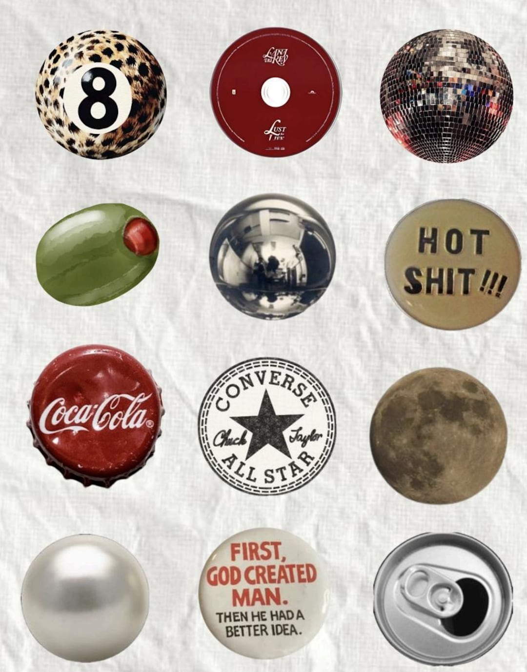 Red, Cheetah, 8 Ball Aesthetic Wall Art - Etsy