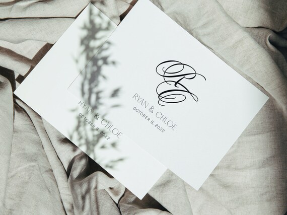Wedding SVG Monogram SVG Calligraphy Couple's Logo for - Etsy