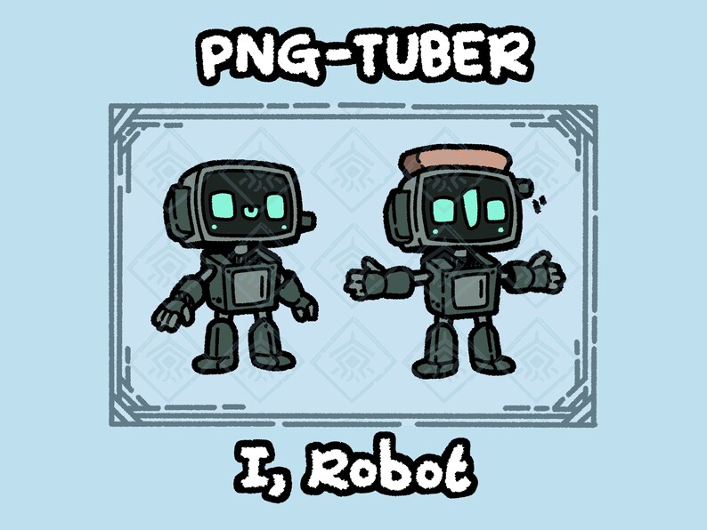PNG-Tuber I Robot / Chibi / Lindo / Kawaii / Twitch / YouTube ...