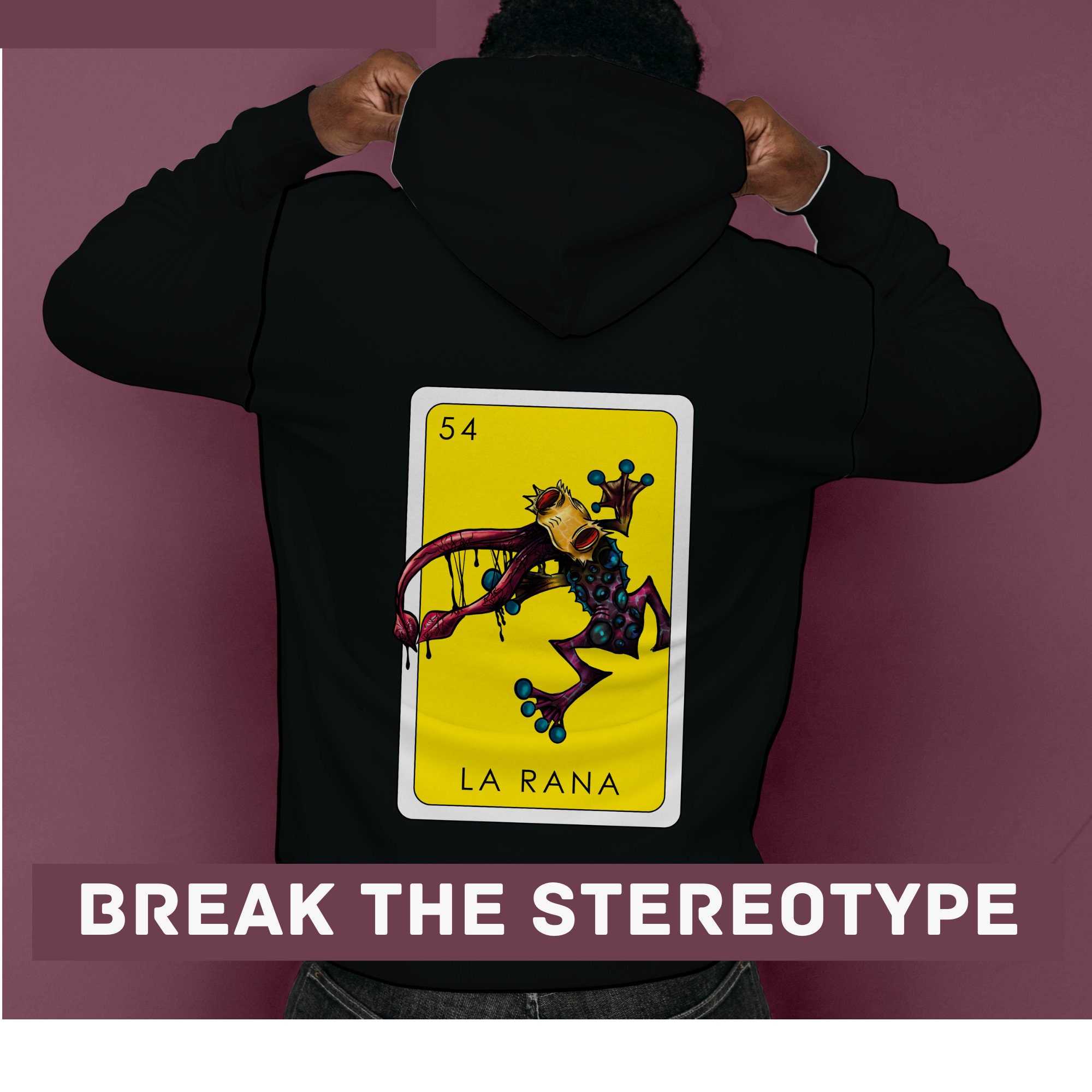 La Rana Sweatshirt Loteria Mexican Bingo Mexico Streetwear Mexican ...