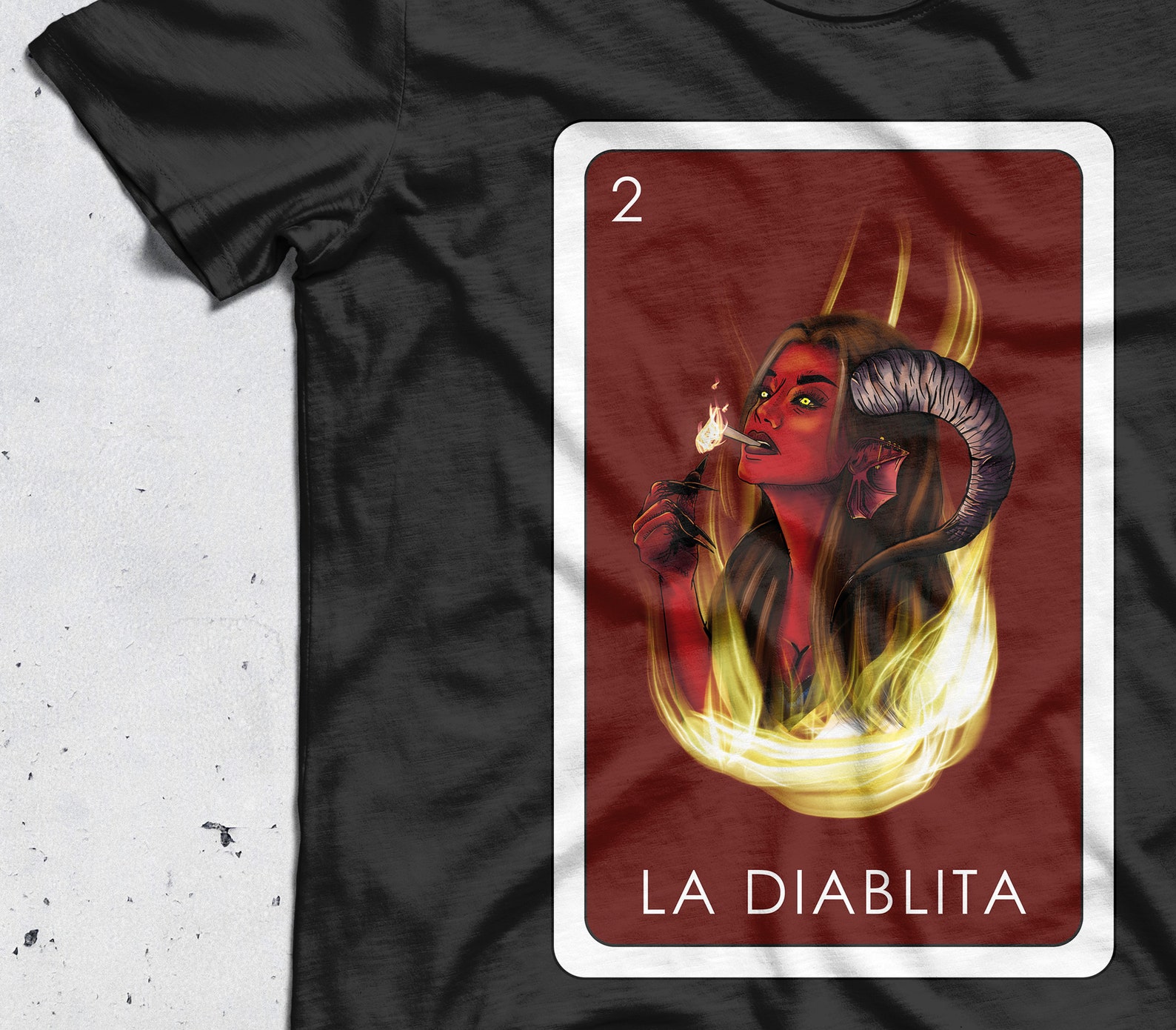 La Diablita Shirt Loteria Mexican Bingo Mexico Streetwear - Etsy UK