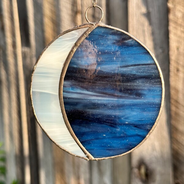 Stained Glass Moon - Etsy