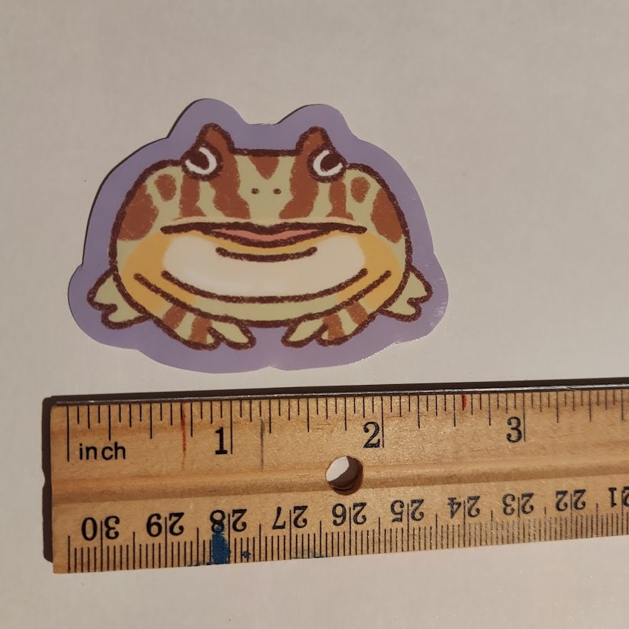 Reptile Pals Sticker Set of Three Original Design Cute Frogs - Etsy