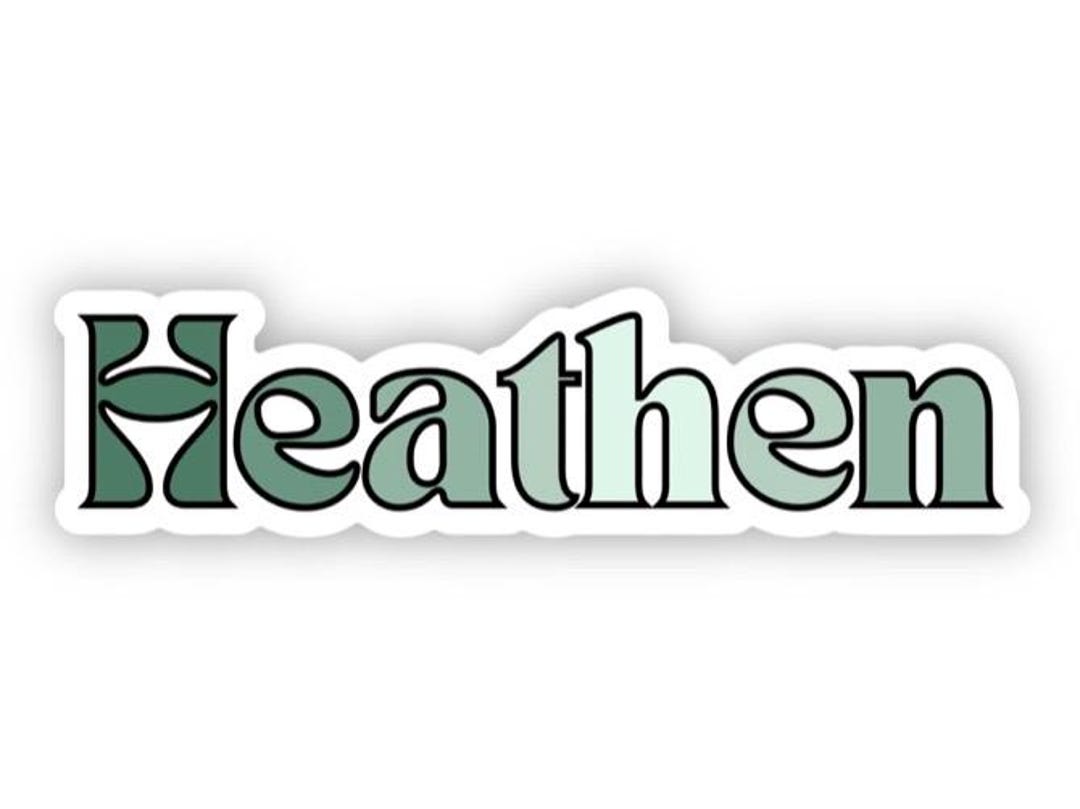 Heathen Sticker, 3.0 X 0.8 Die Cut Sticker - Etsy