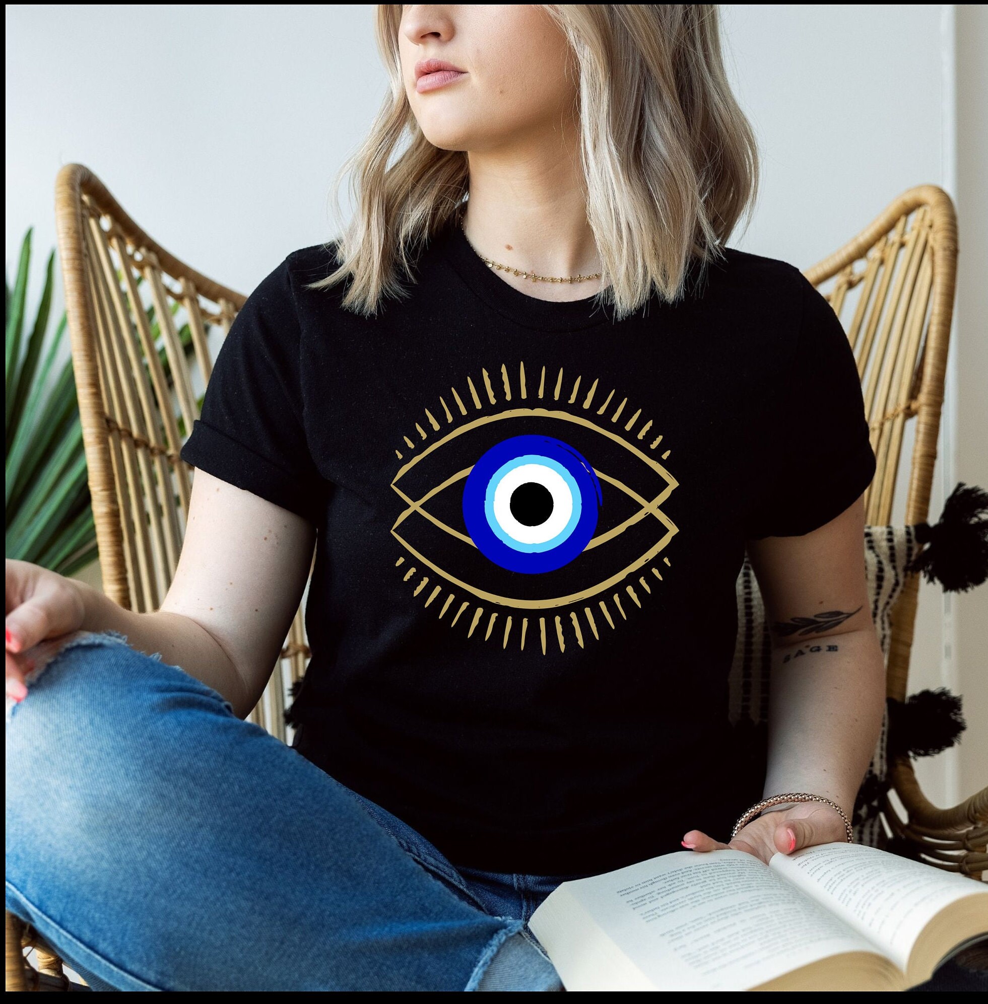 Evil Eye Shirt, Evil Eye T-shirt, Evil Eye Tshirt, Spiritual Shirt, All ...