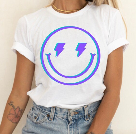 Smiley Face Shirt, Punk Smiley Face Shirt, Smiley Face Tshirt ...