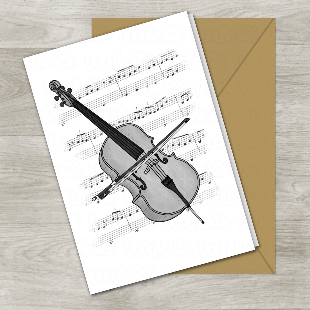 Cello Greeting Card Cello Birthday Card Cellist Cello - Etsy