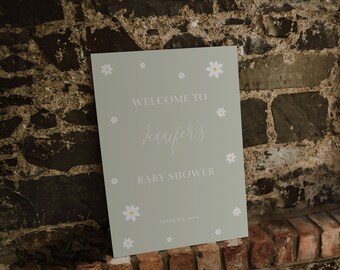 Gender Neutral Baby Shower Welcome Sign Template Editable - Etsy