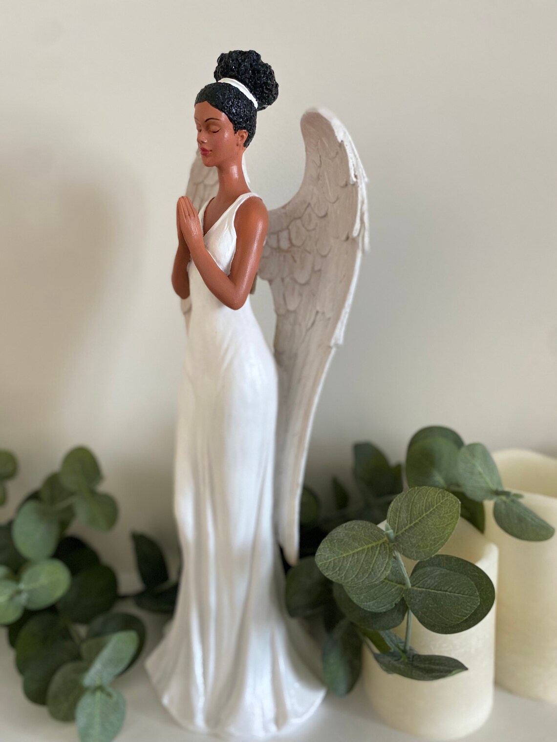 African American Prayer Angel Figurine - Etsy