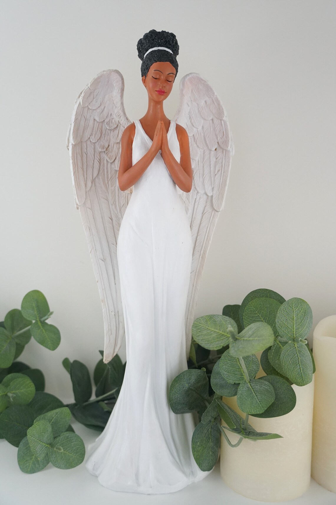 African American Prayer Angel Figurine - Etsy