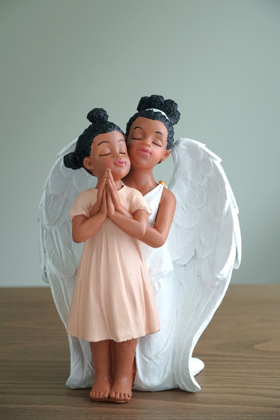African American Guardian Angel With Little Girl - Etsy