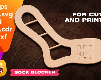 Sock Blocker Dxf - Etsy