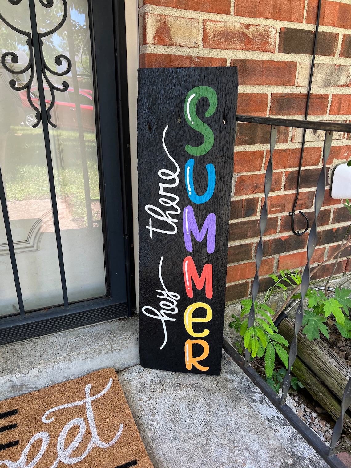 Hey There Summer Wooden Porch Board - Etsy