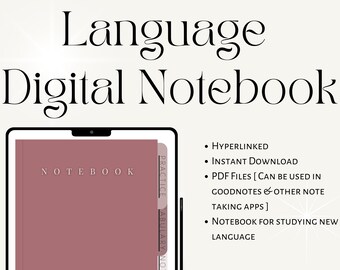 Spanish Digital Language Notebook - Etsy