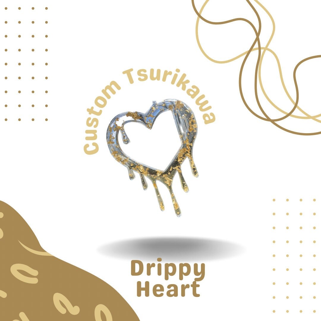 Custom Tsurikawa - DRIPPY HEART - Etsy