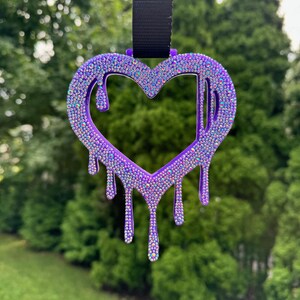 Rhinestone Drippy Heart Tsurikawa READY TO SHIP!!! - Etsy