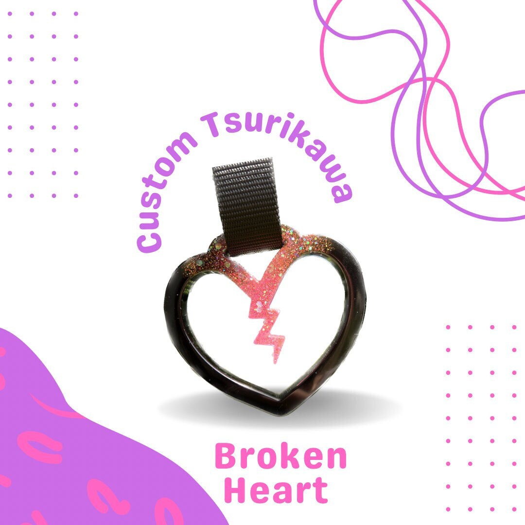 Custom Tsurikawa - BROKEN HEART - Etsy
