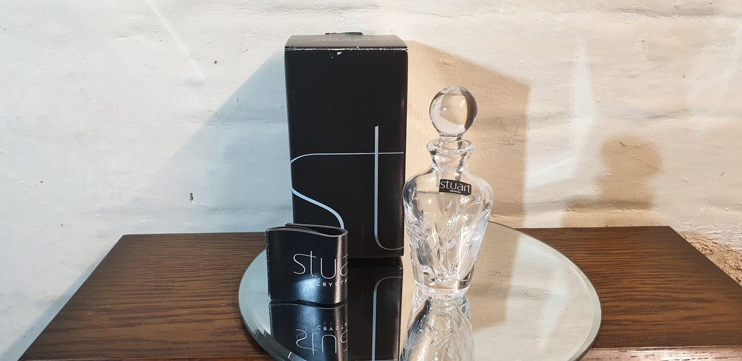 Stuart Crystal Cascade Fuchsia Perfume Bottle - Etsy