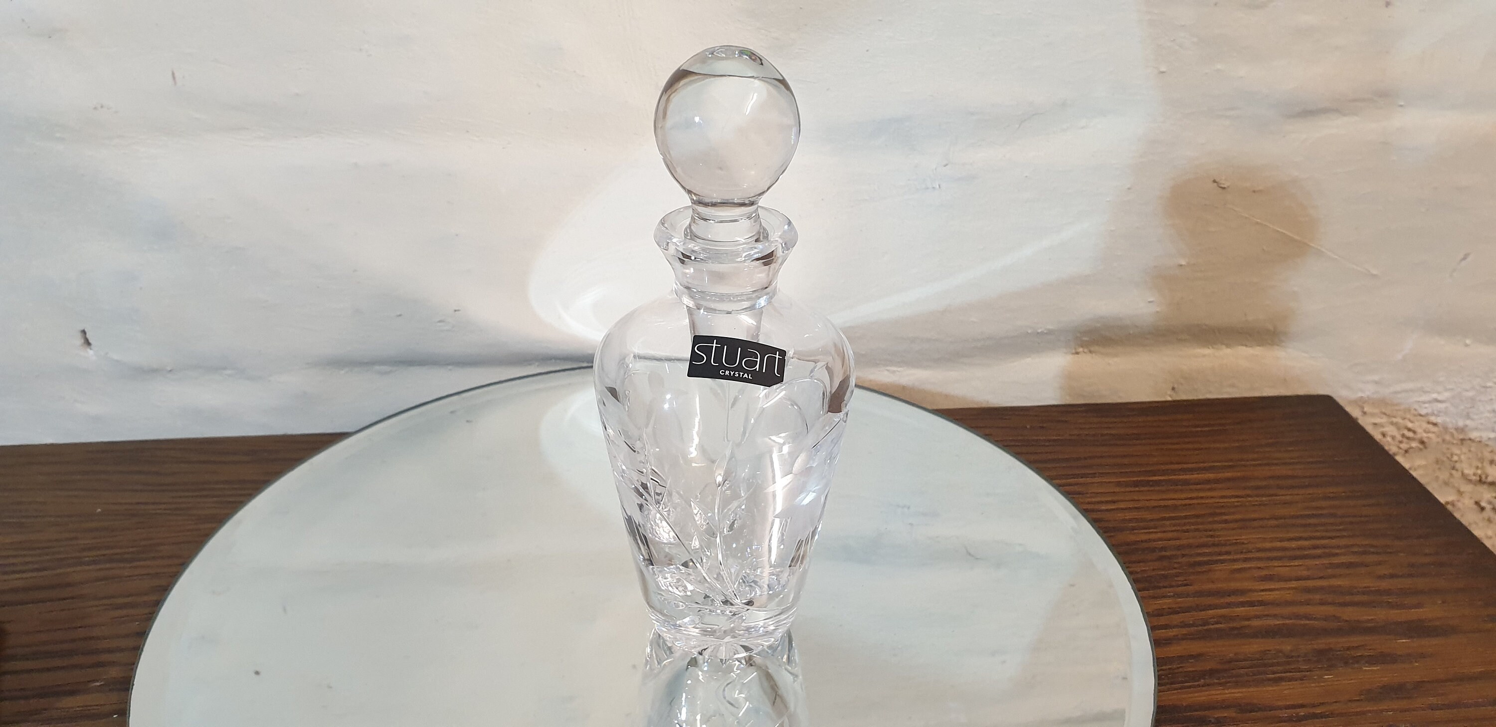 Stuart Crystal Cascade Fuchsia Perfume Bottle - Etsy