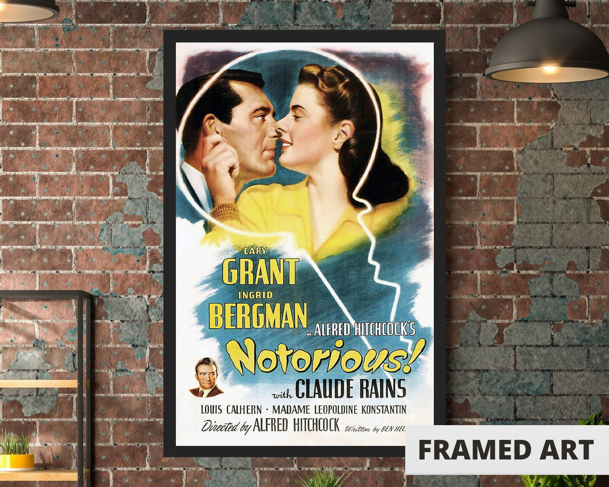 Movie Posters Notorious Movie Poster Framed Poster Movie - Etsy