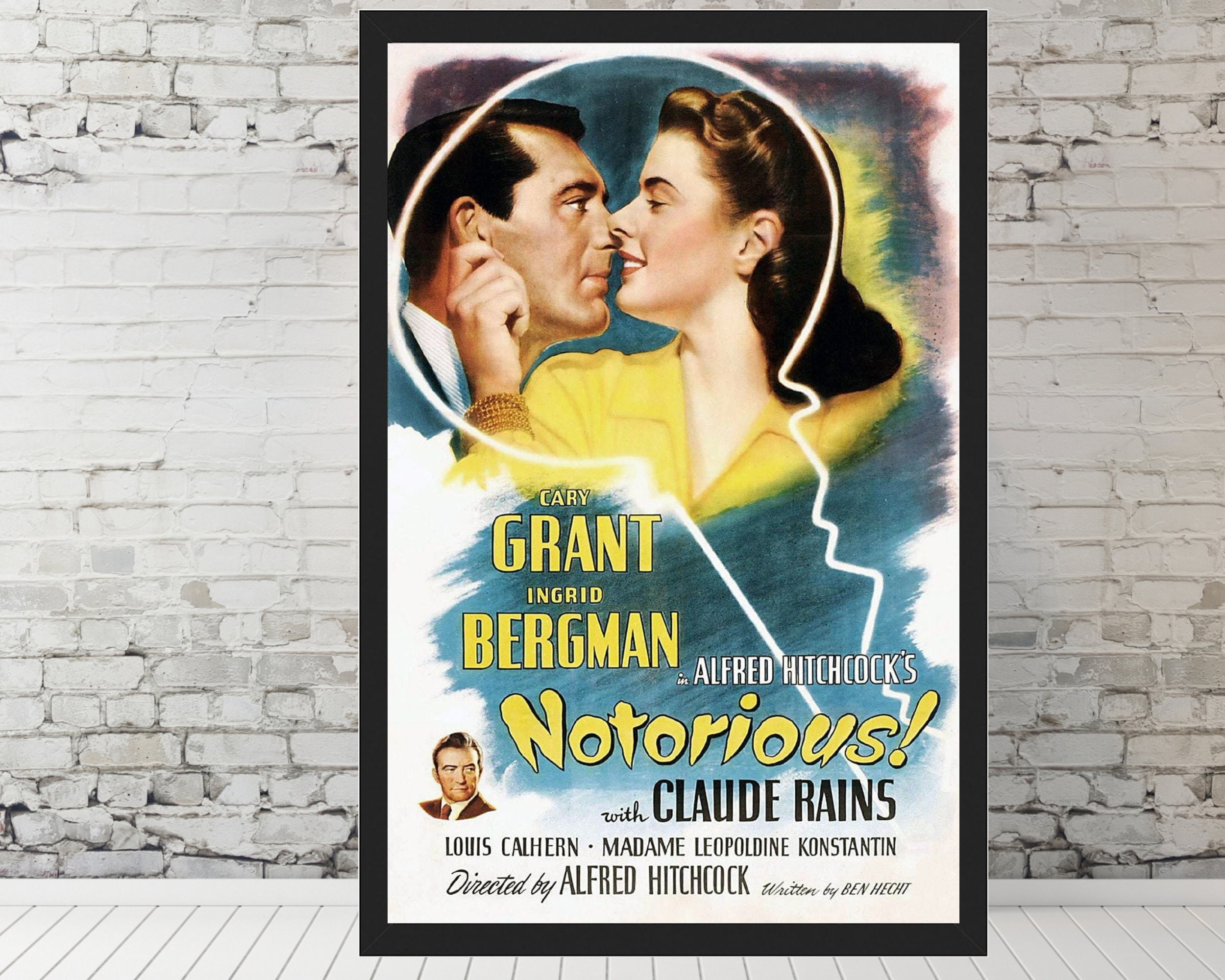 Movie Posters Notorious Movie Poster Framed Poster Movie - Etsy