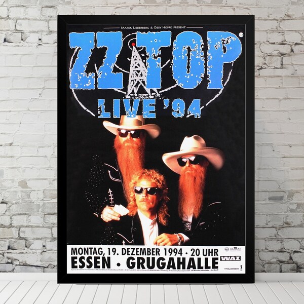 Zz Top Poster Etsy
