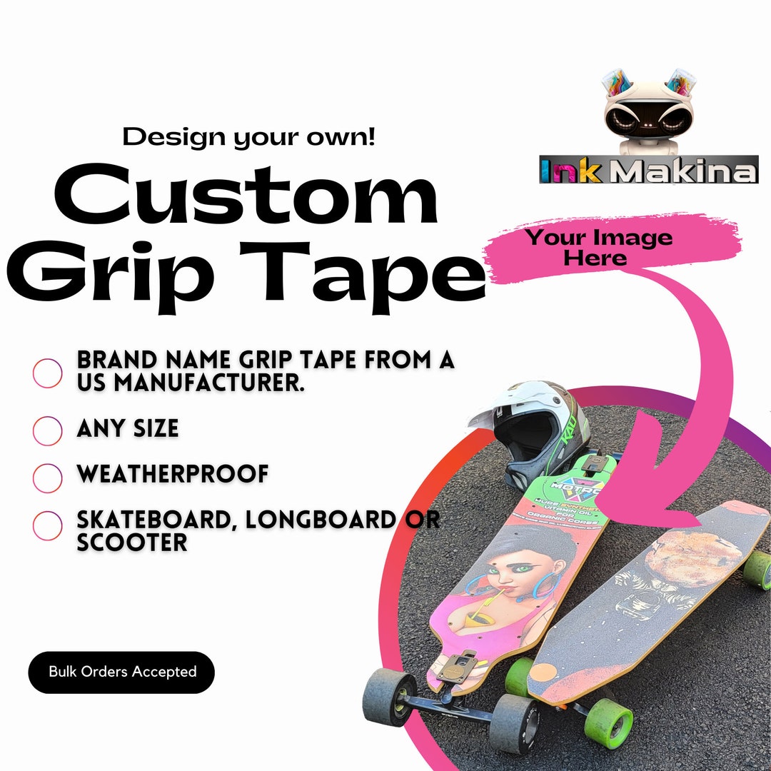 Personalized Custom Grip Tape, Any Size Skateboard, Longboard or ...