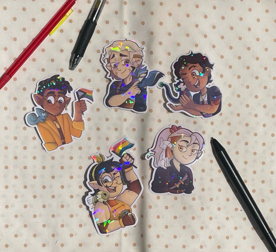 TOH Holographic Pride Stickers - Etsy