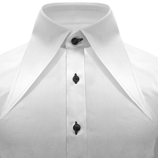 70s Big Collar Shirt - Etsy