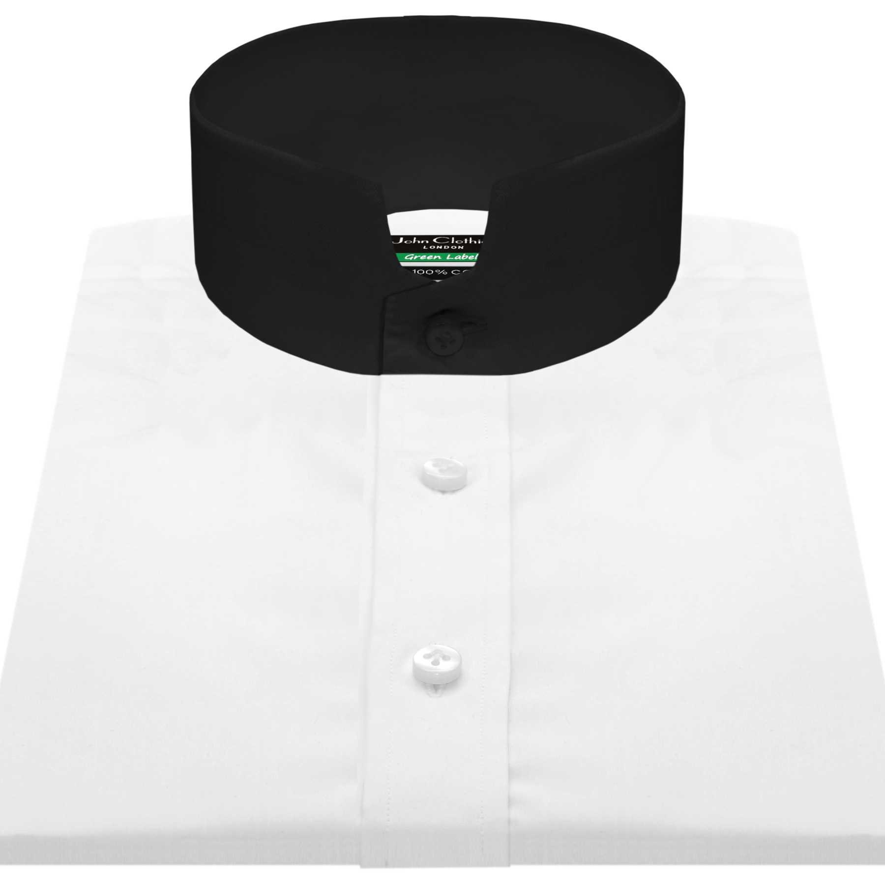 Men's Clerical Shirt & Clergy Collar White Dress Shirt/ - Etsy