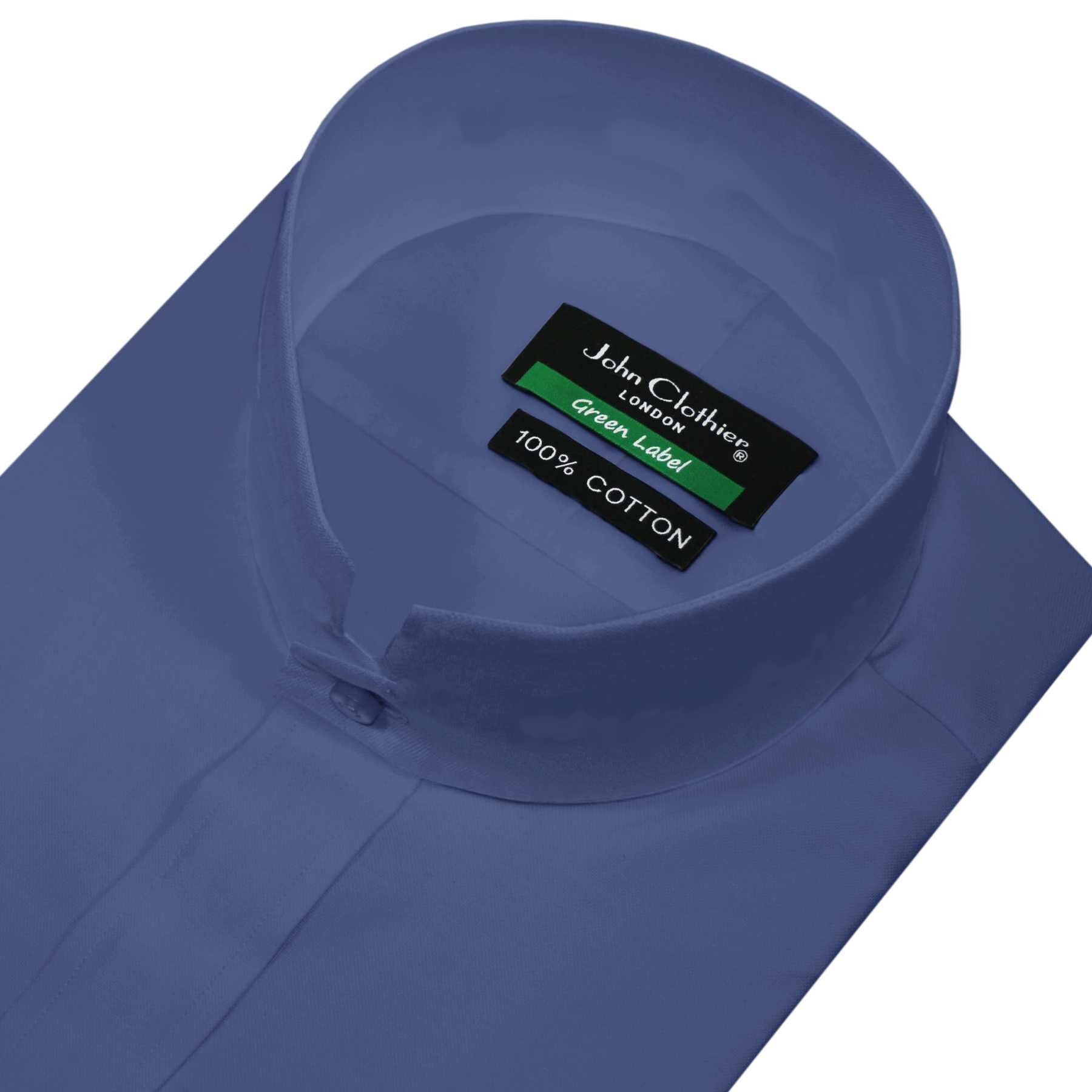 Clerical Collar Clergy Shirt Roman Tonsure Collar Shirt Navy - Etsy