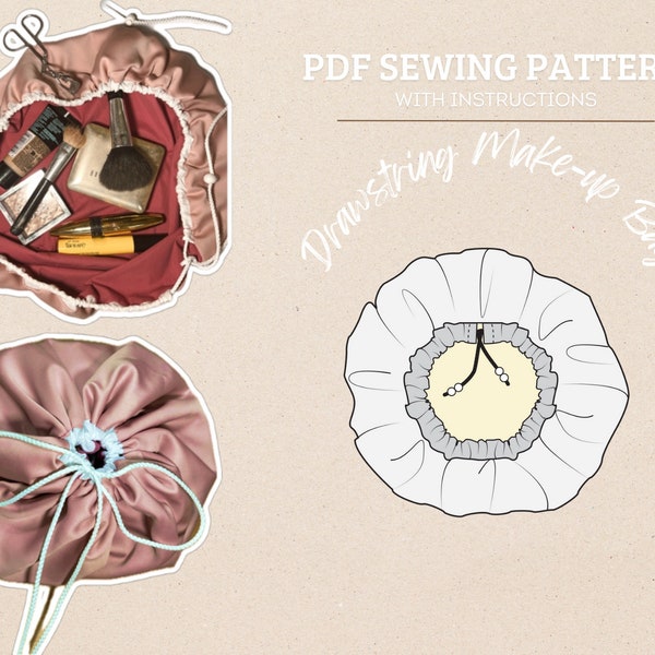 Drawstring Makeup Bag - Etsy