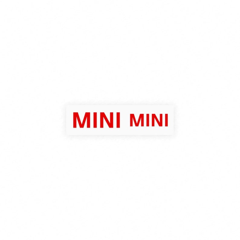 MINI F-series LCI Badge Logo Lettering Decal / Sticker / Overlay - Etsy