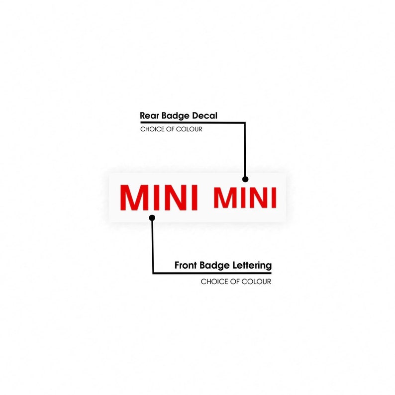 MINI F-series LCI Badge Logo Lettering Decal / Sticker / Overlay - Etsy ...