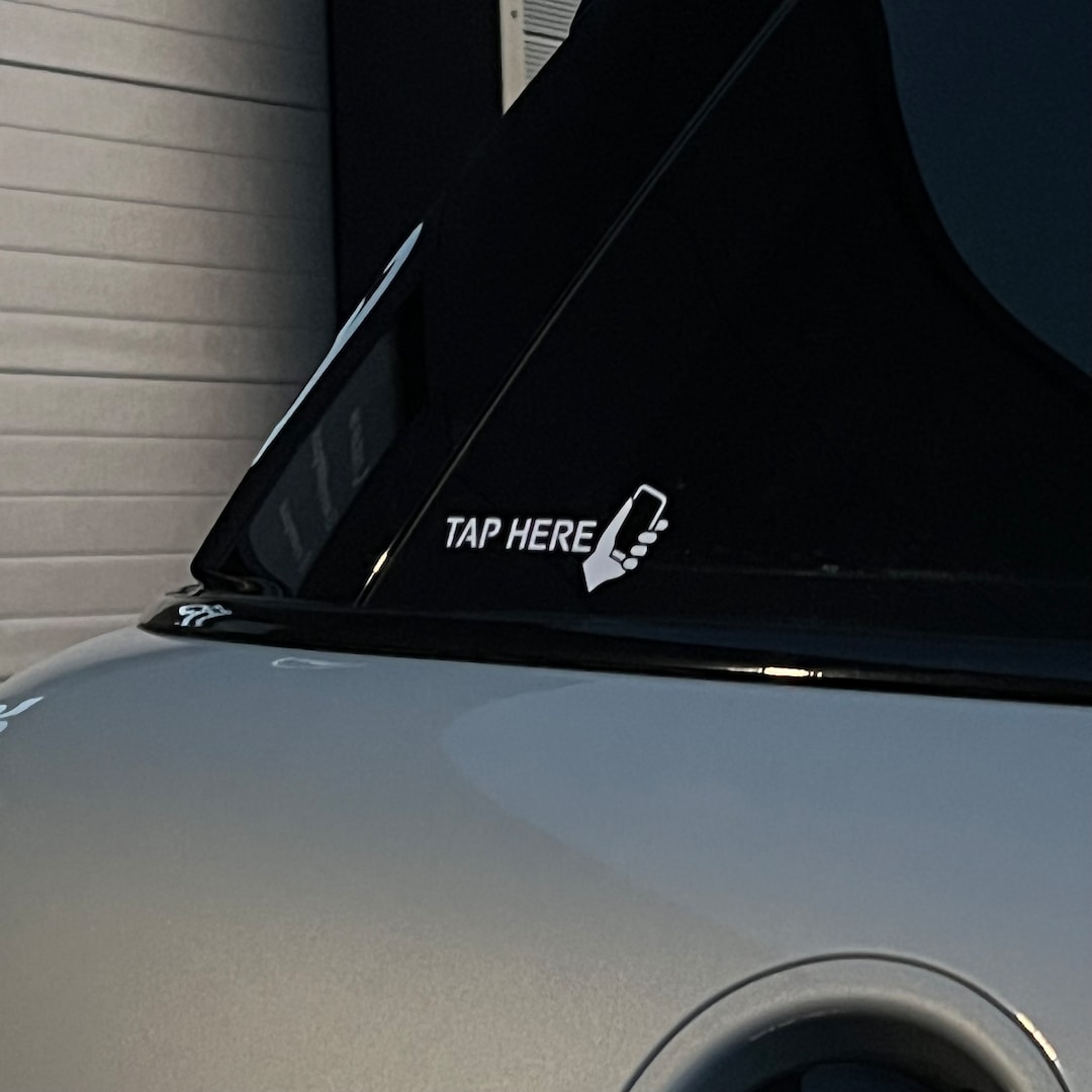 NFC Tag With Tap Here Decal - SCP Tap - Link to Instagram, Tiktok ...